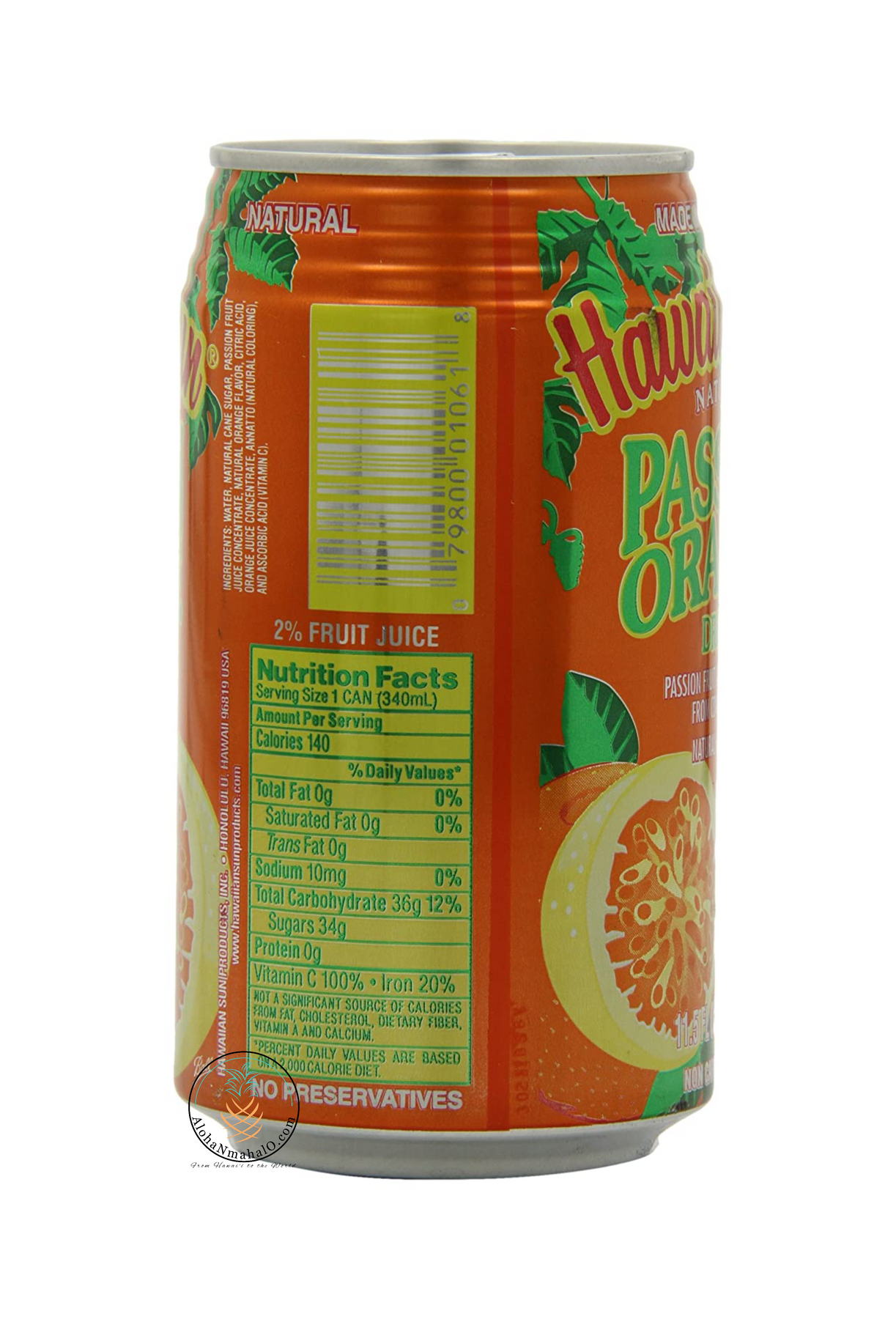 Hawaiian Sun Passion Orange case of 12 11.5oz cans – AlohaNmahalO.com